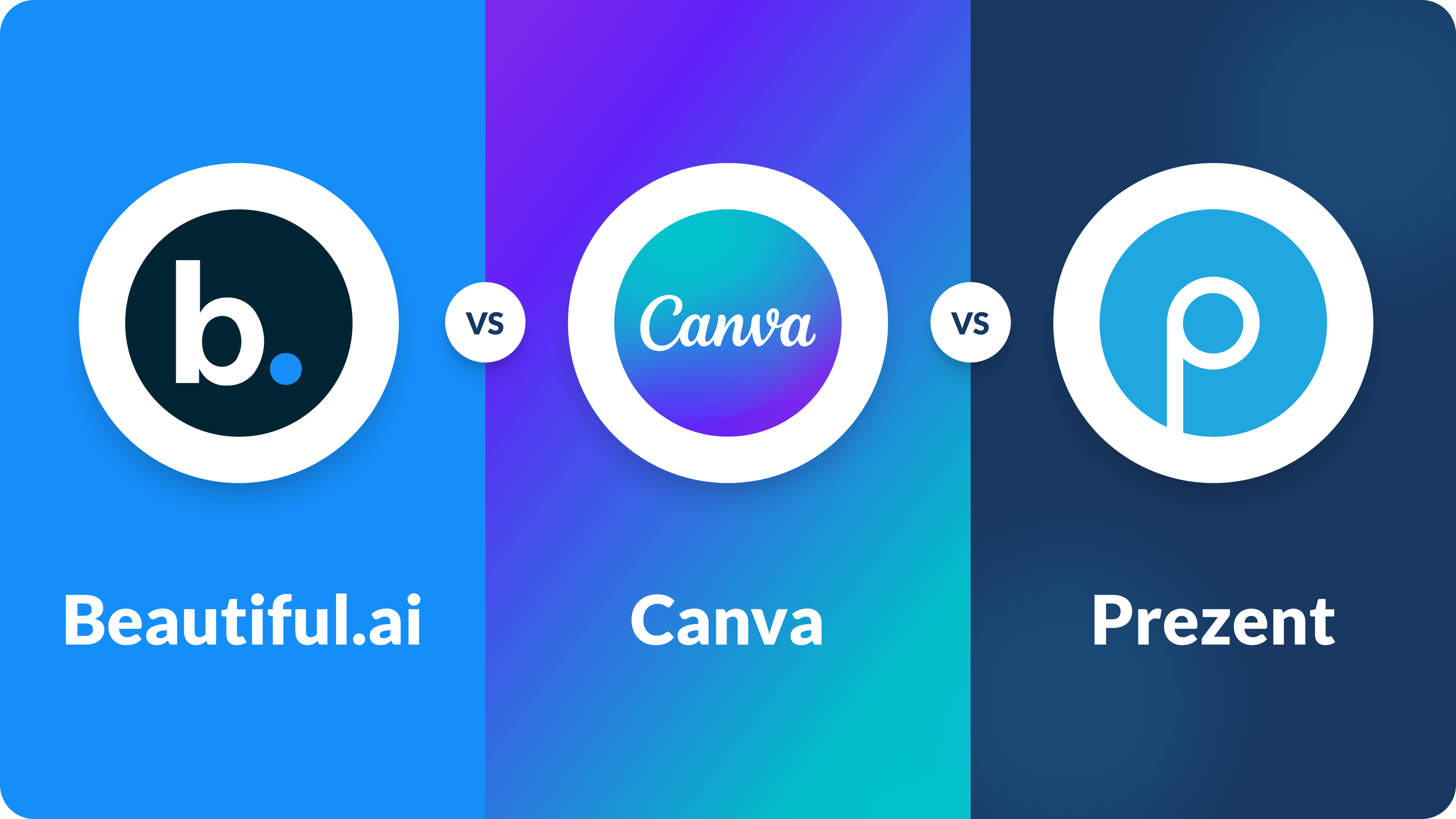 Beautiful.ai vs Canva vs Prezent for Enterprises